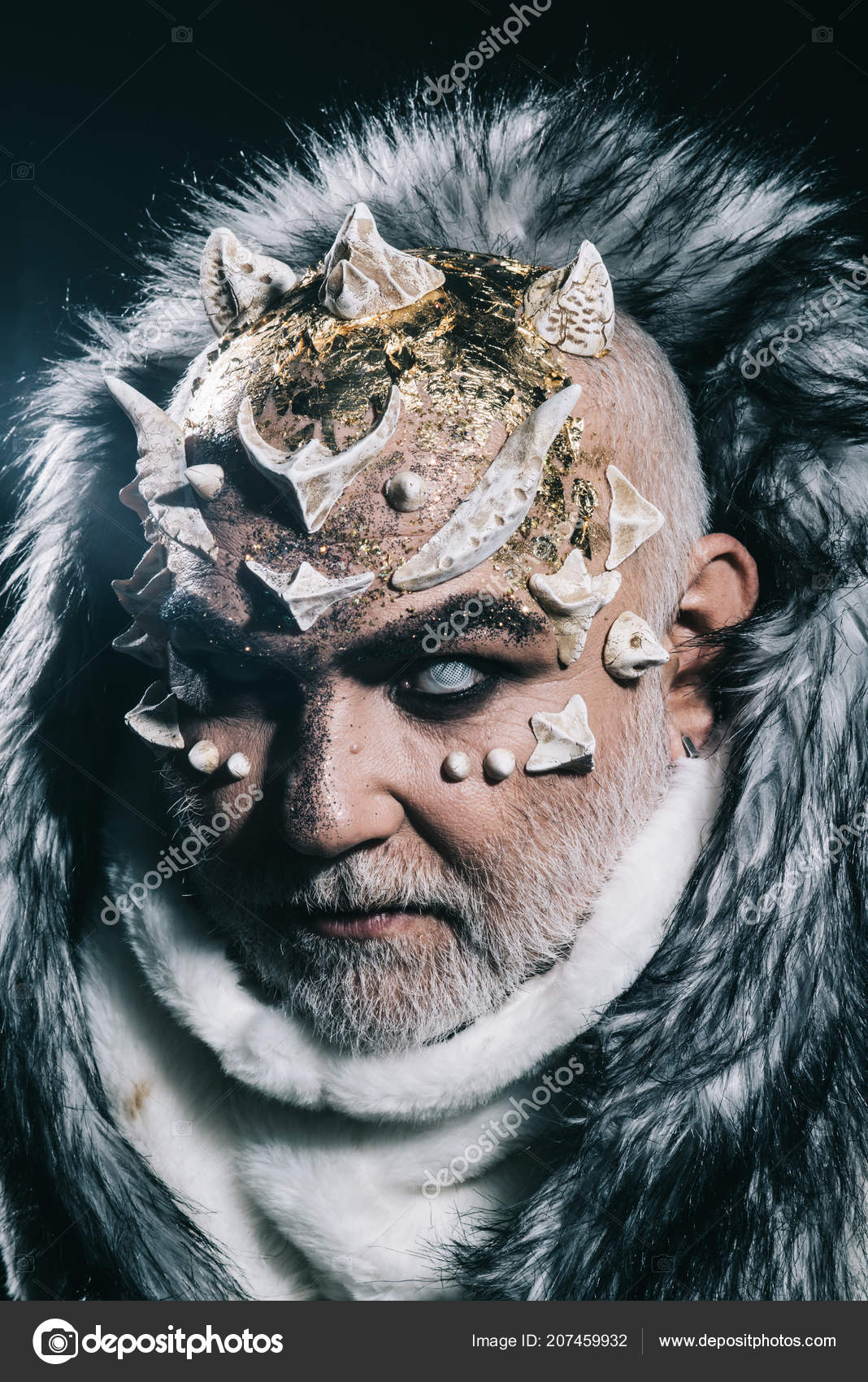 Voodoo Witch Doctor Sorcerer Makeup Face Paint Woman Girl
