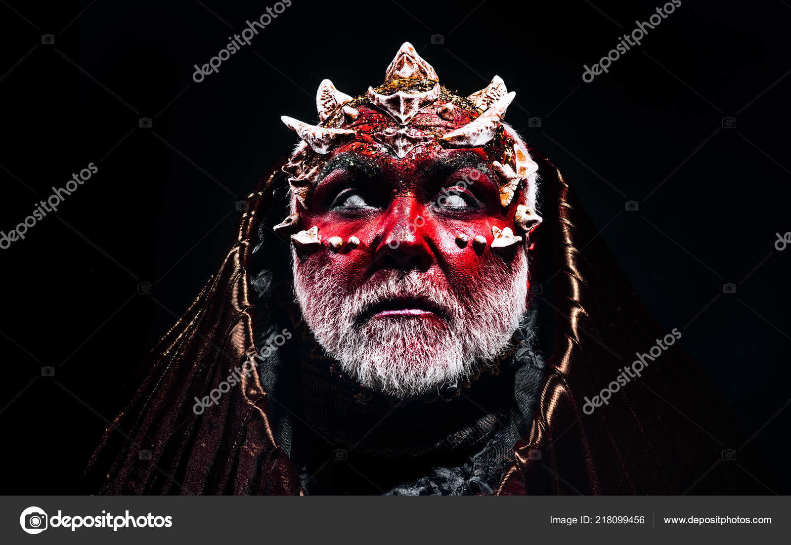 Male Demon Halloween Makeup