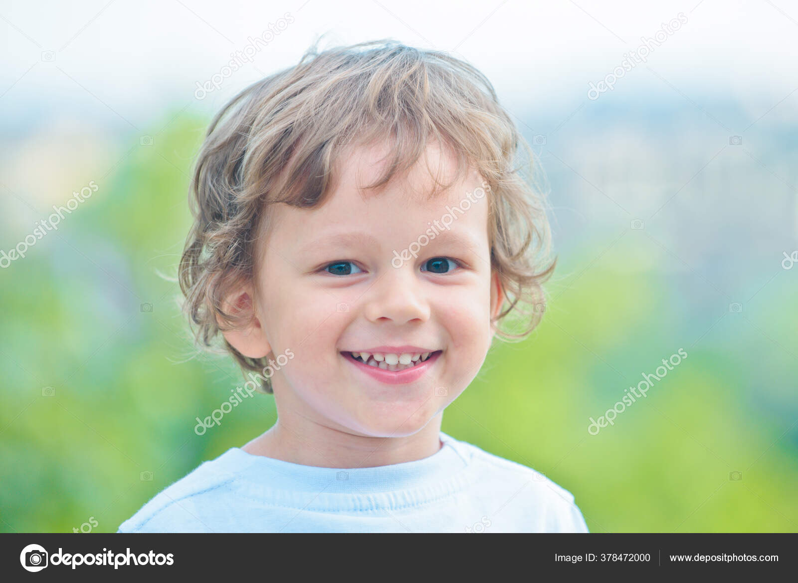 Happy little child smiling. Emotions on the face. Child care. Portrait ...