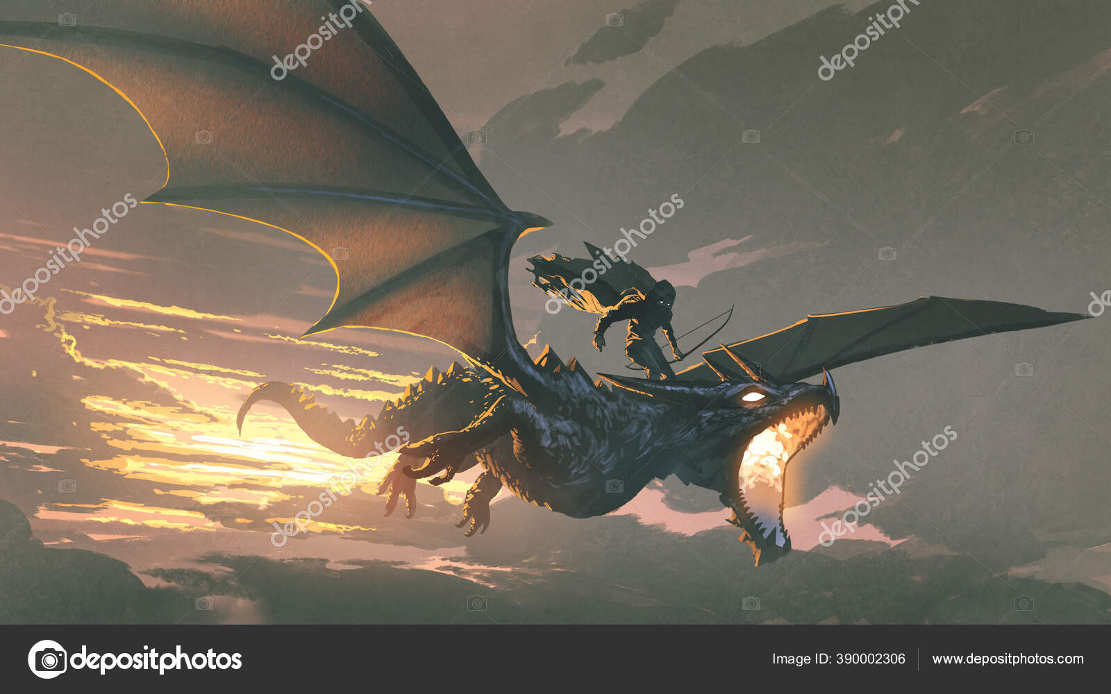 Demon Riding Dragon