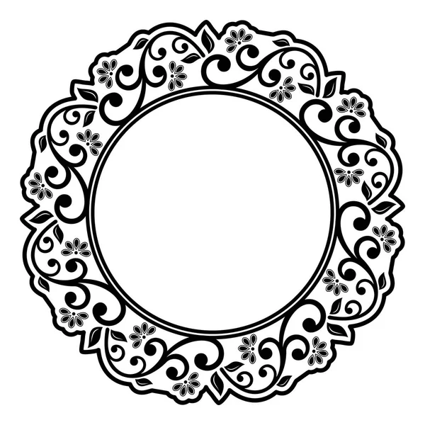 Marco redondo moderno floral: fotografía de stock © turr1 #121899932 ...