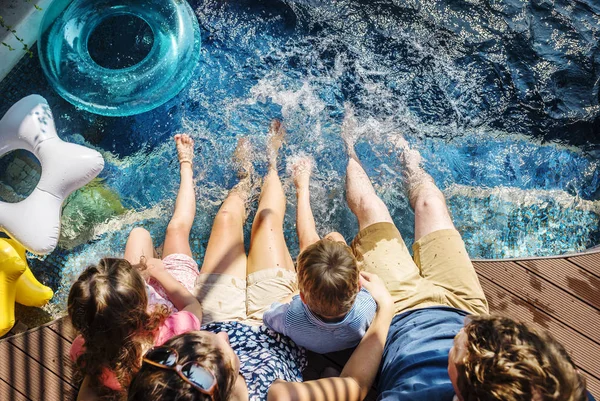 Family Enjoying Swimming Pool Stock Photo by ©Rawpixel 201609642