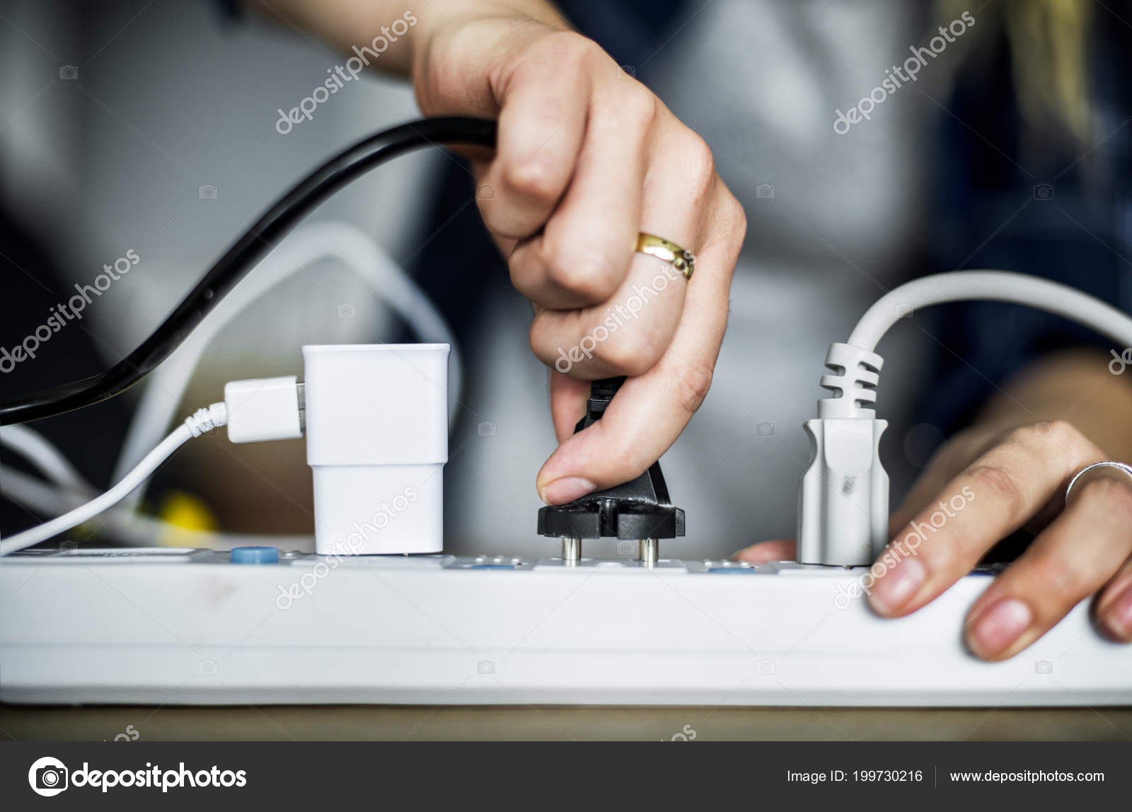 Woman Pluging Wire Stock Photo by ©Rawpixel 199730216