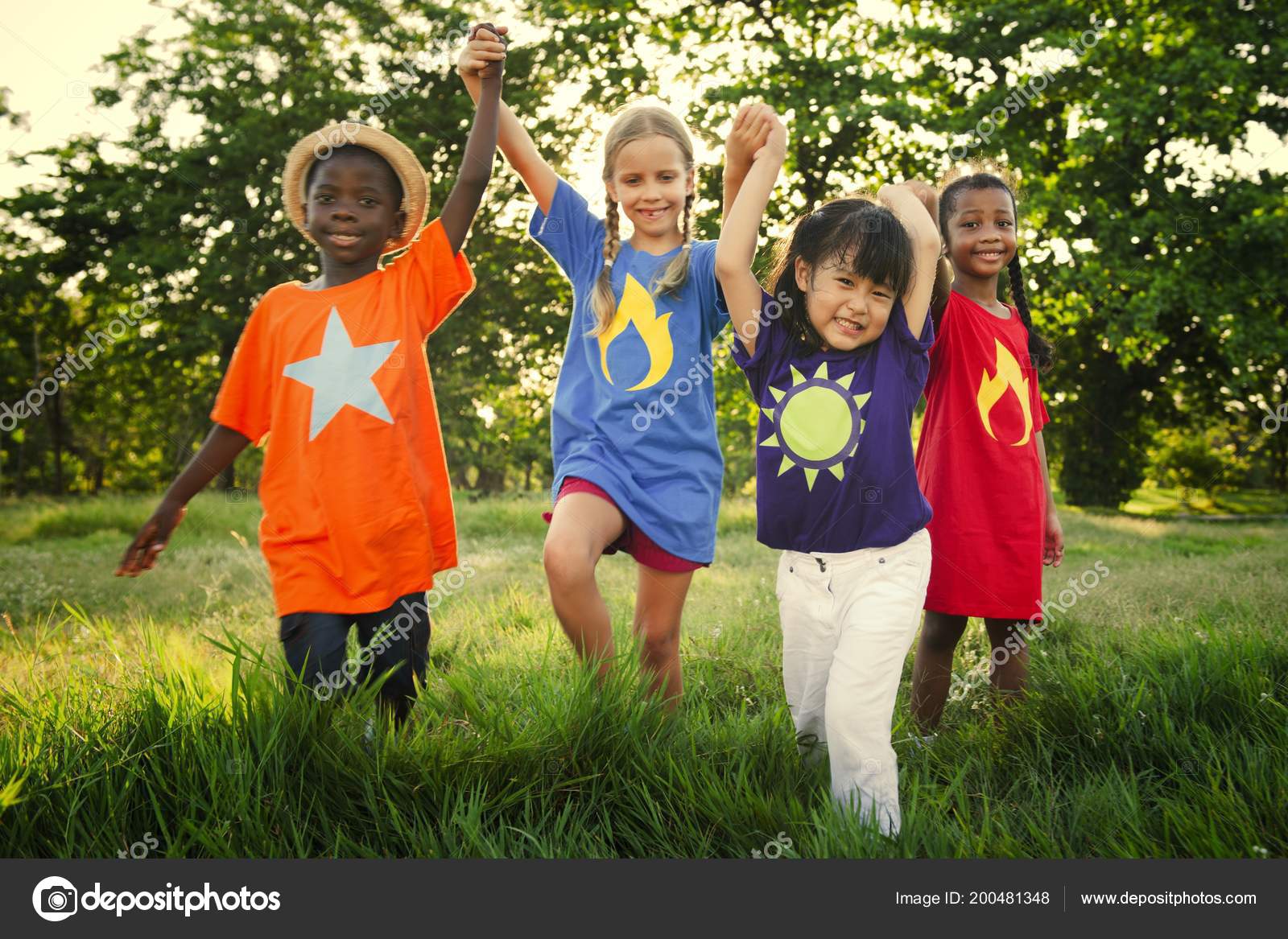 Diverse Kids Having Fun