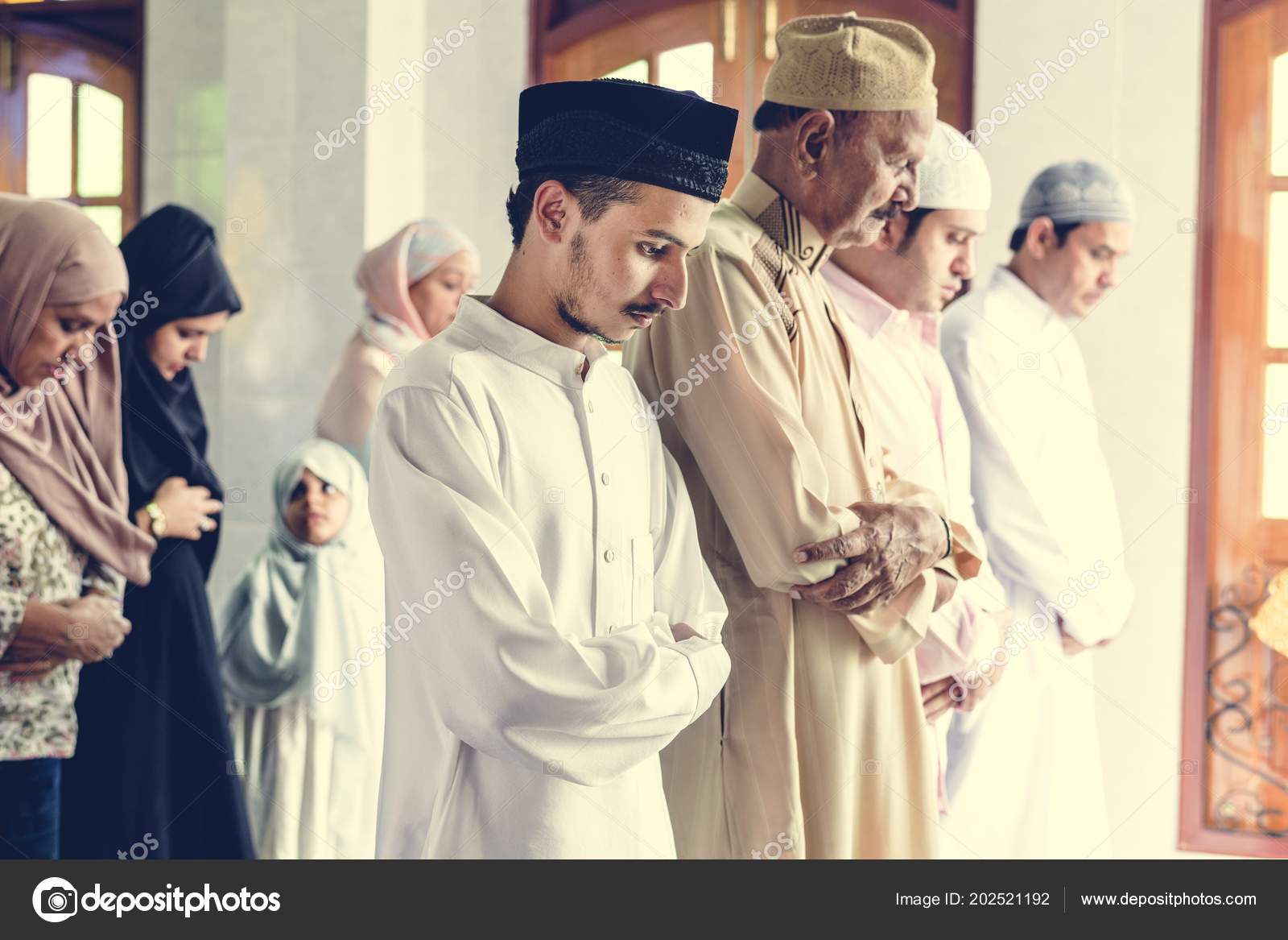 Muslim Prayers Qiyaam Posture — Stock Photo © Rawpixel #202521192
