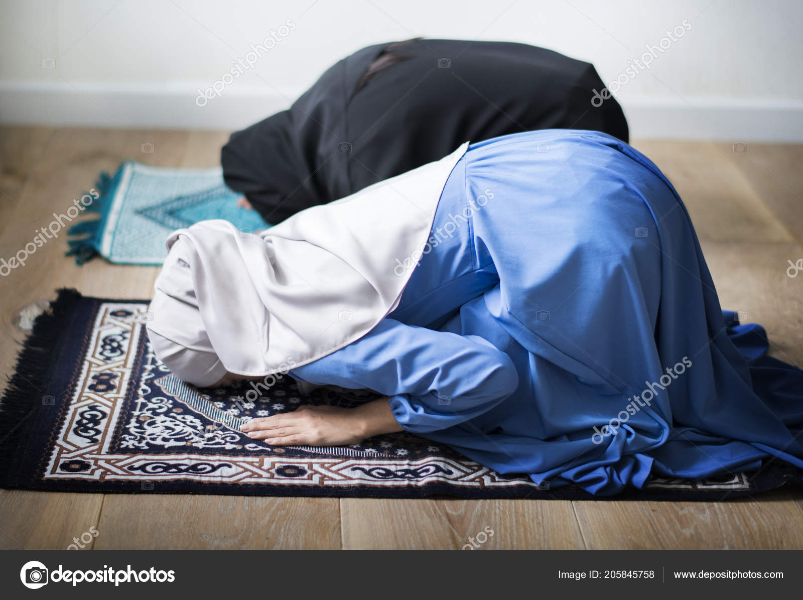 Muslim Prayers Sujud Posture — Stock Photo © Rawpixel #205845758