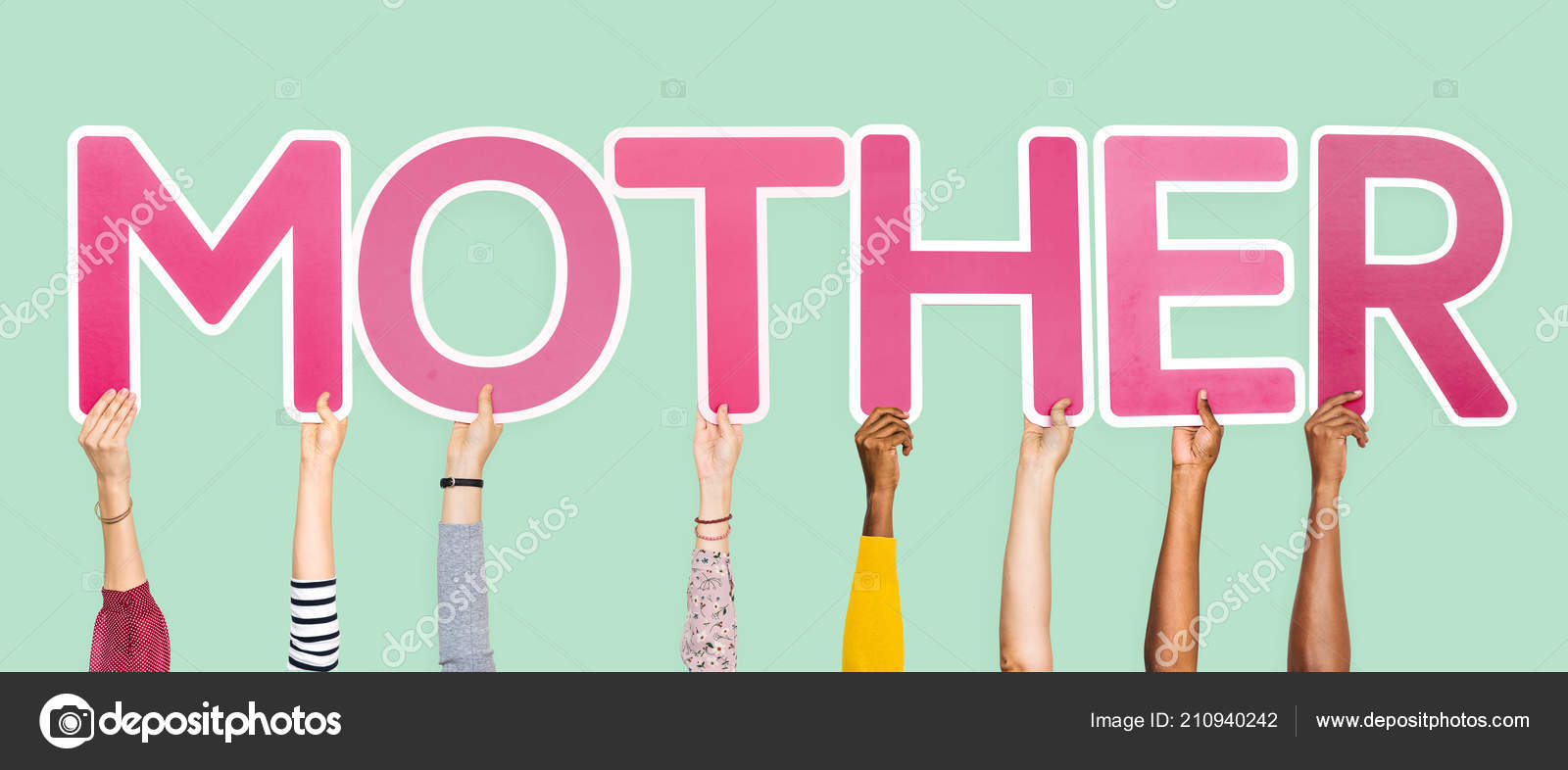 Hands Holding Word Mother — Stock Photo © Rawpixel #210940242