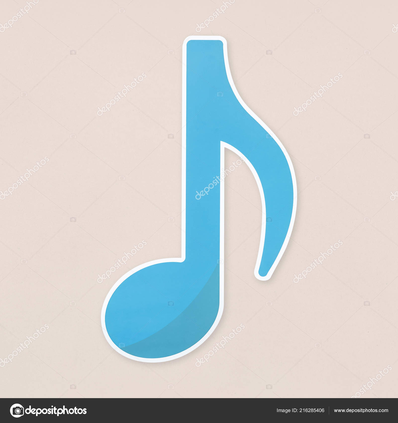 Blue Eighth Notes Icon Isolated — Stock Photo © Rawpixel #216285406
