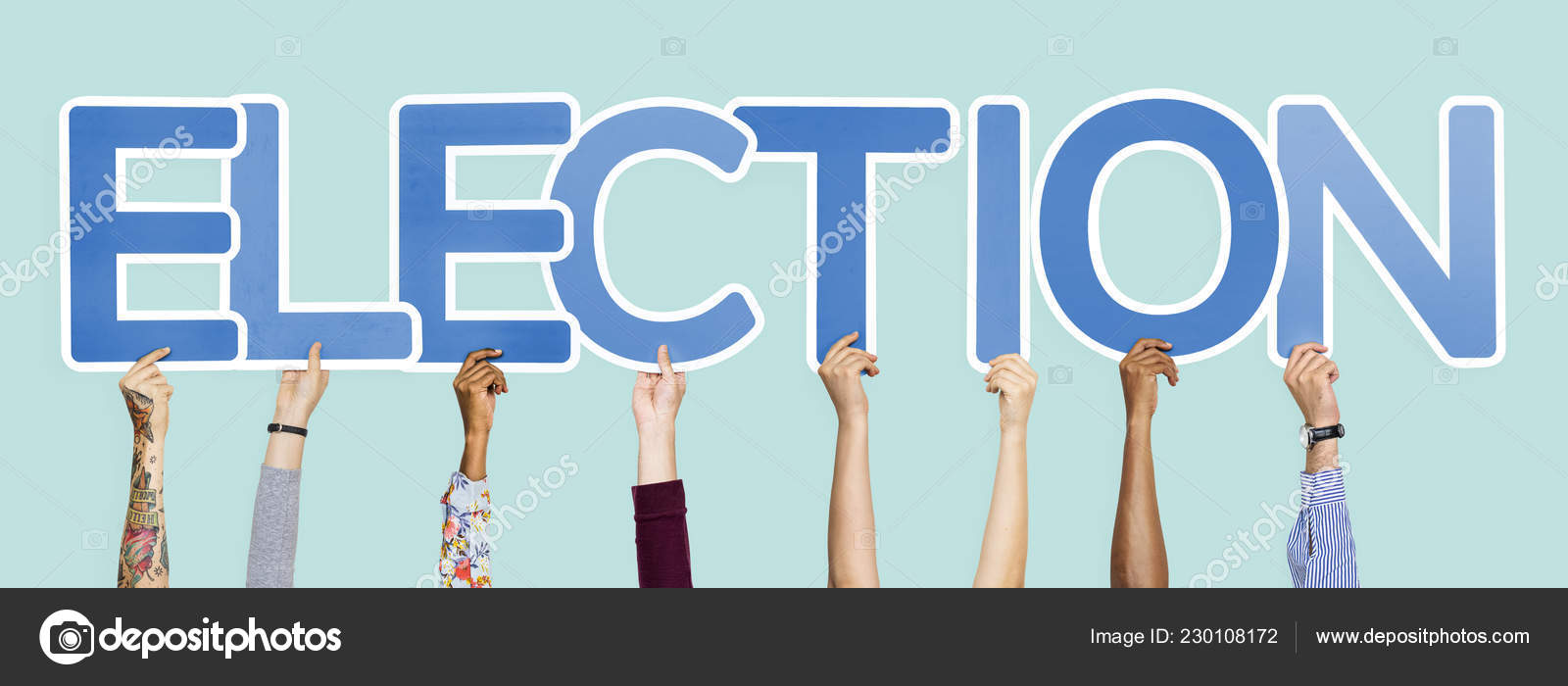 Blue Letters Forming Word Election — Stock Photo © Rawpixel #230108172