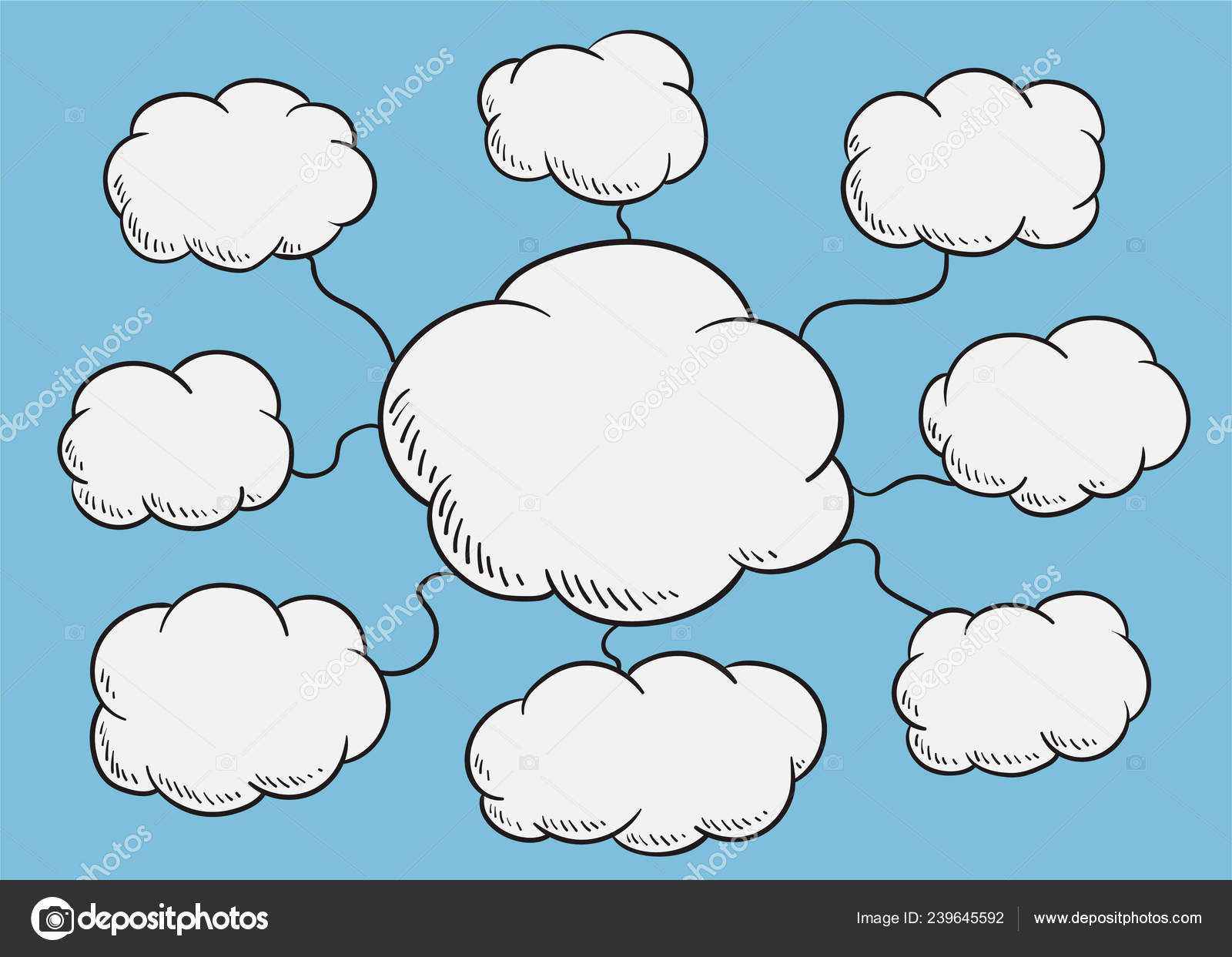 Cloud Diagram Illustration Concept Stock Vector Image by ©Rawpixel ...
