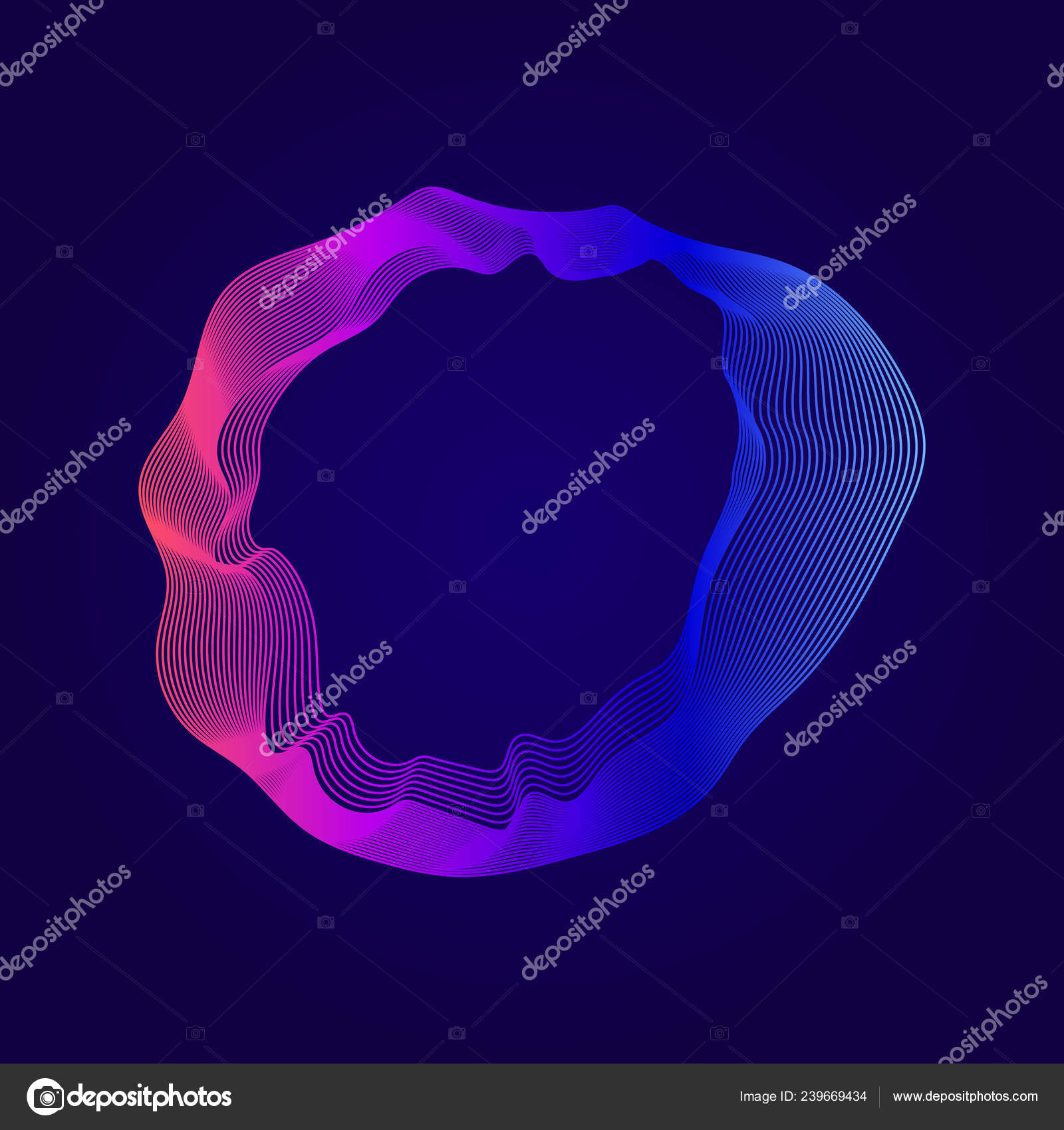 Pink Blue Abstract Map Contour Lines Banner Stock Vector Image by ...