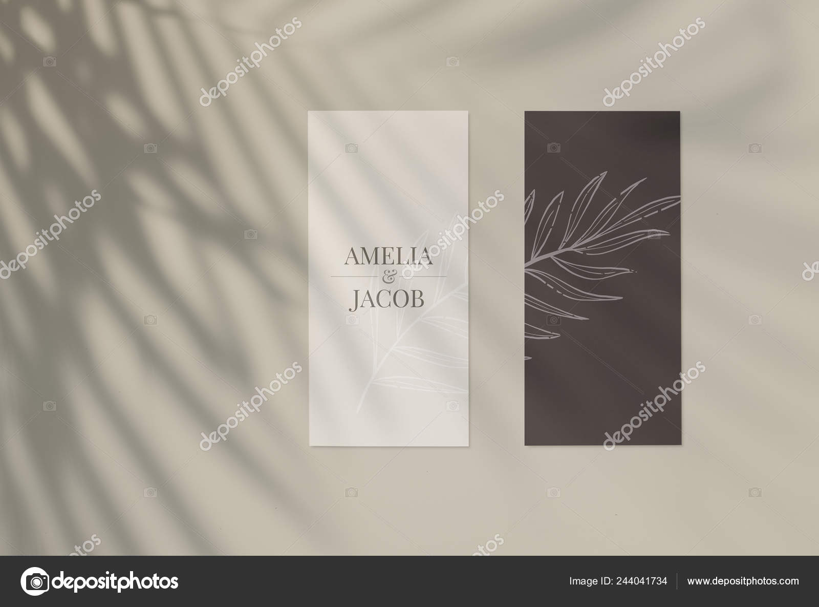 Leaf Menu Card Mockup Design Stock Photo by ©Rawpixel 244041734