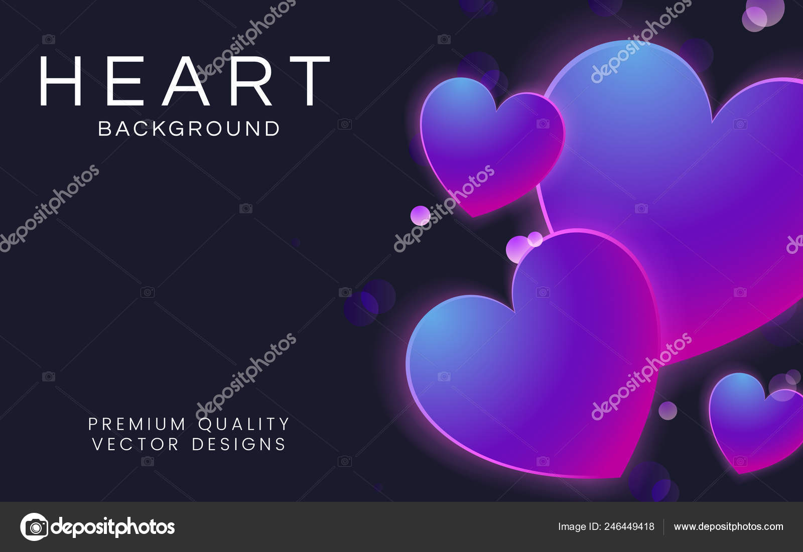 Pastel Hearts Background Design Vector Stock Vector by ©Rawpixel 246449418