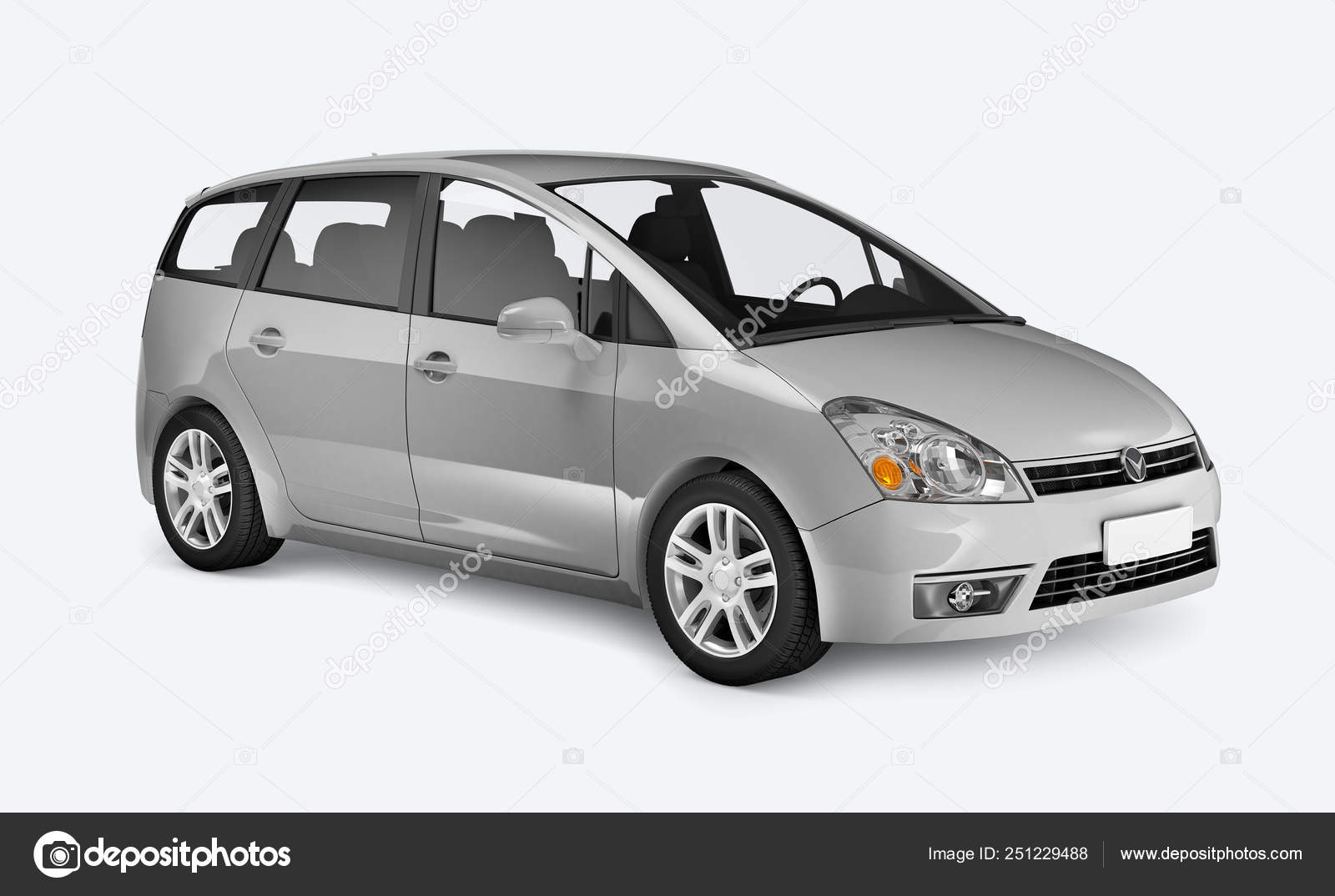 Side View Silver Minivan — Stock Photo © Rawpixel #251229488
