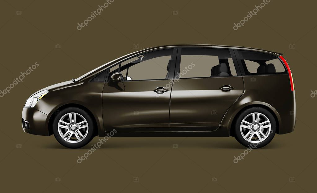 Side View Bronze Minivan — Stock Photo © Rawpixel #251228474