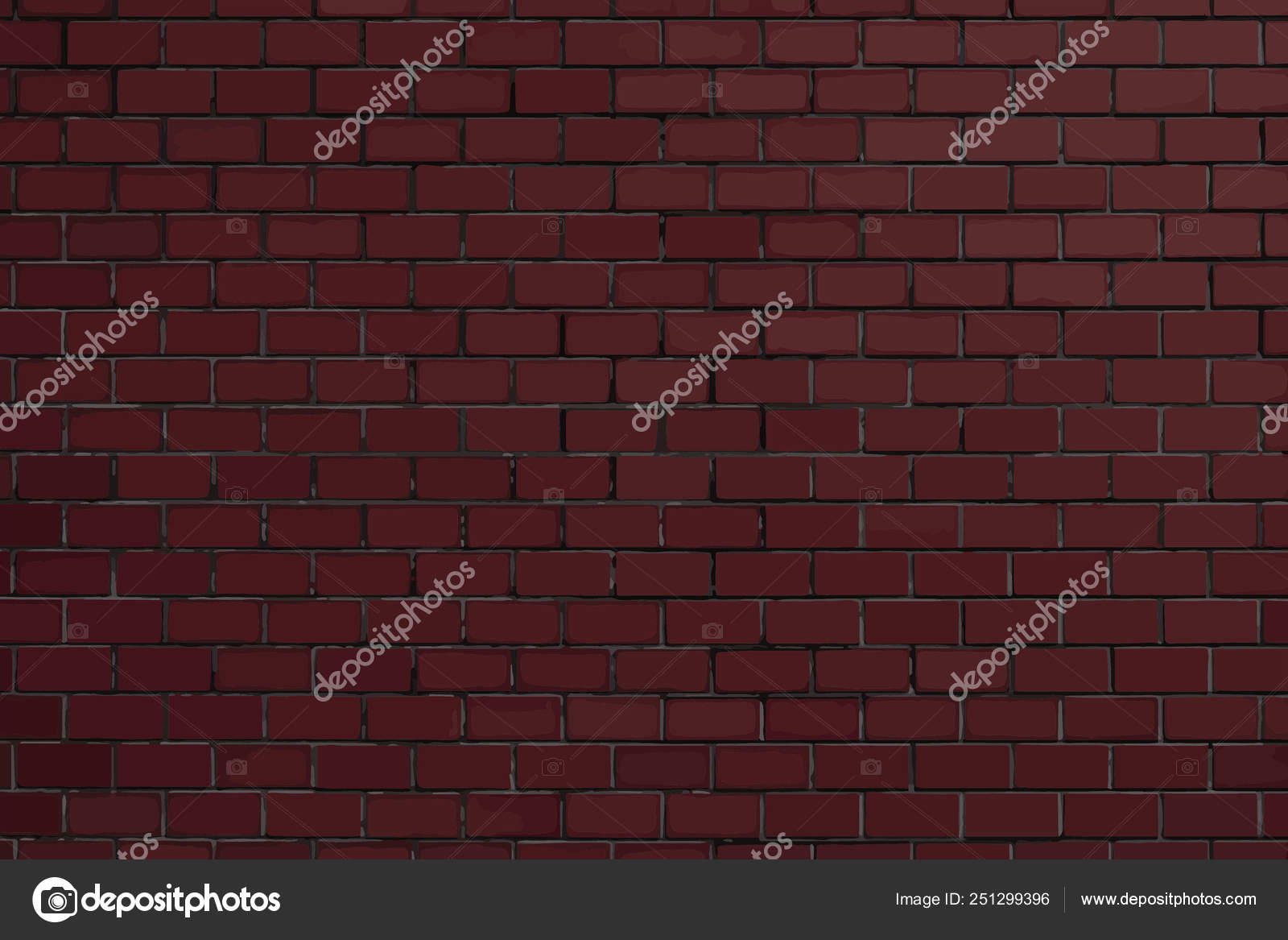 Dark Red Brick Wall Background