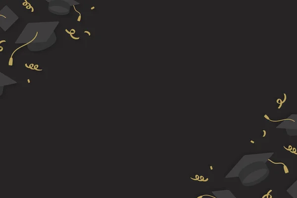 Graduation Background Mortar Boards Vector Stock Vector by ©Rawpixel 249463302