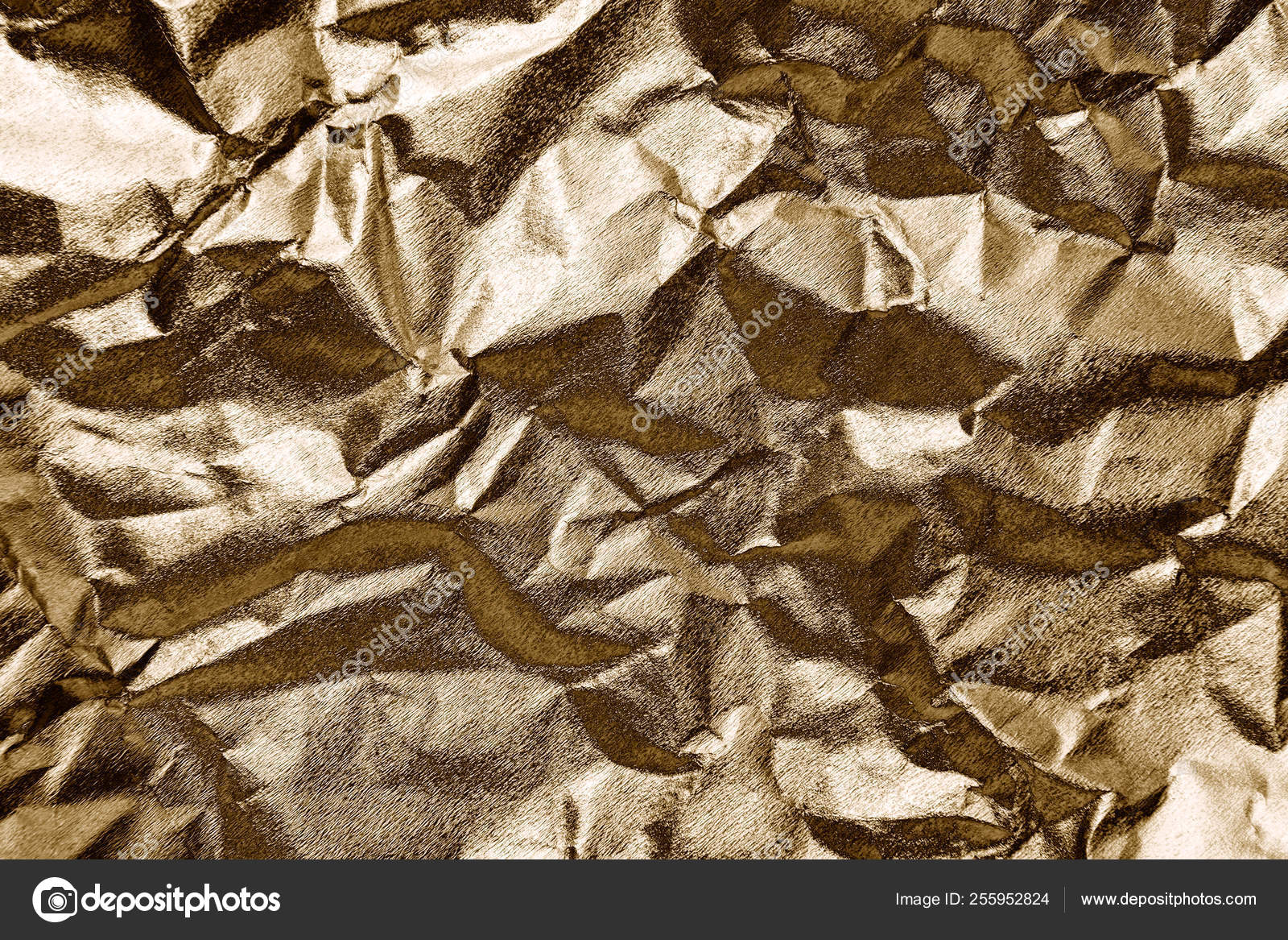 Crumpled Gold Paper Textured Background Stock Photo by ©Rawpixel 255952824