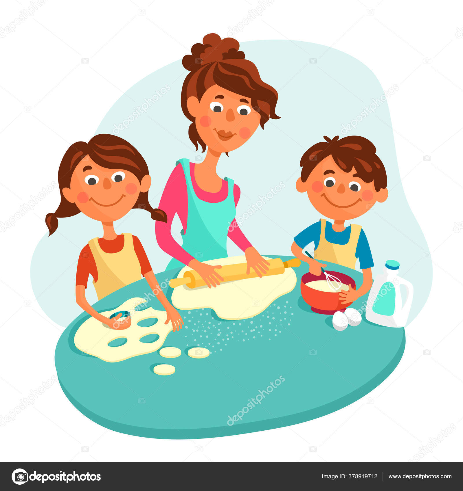 Kids Helping Parents Clipart