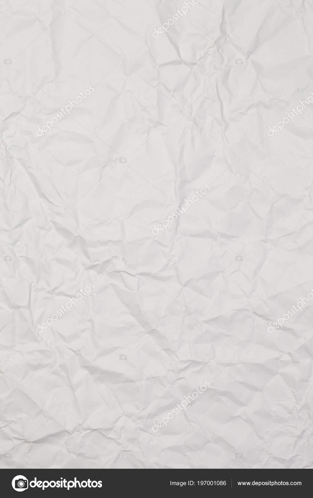White Wrinkled Paper Background Texture Stock Photo by ...