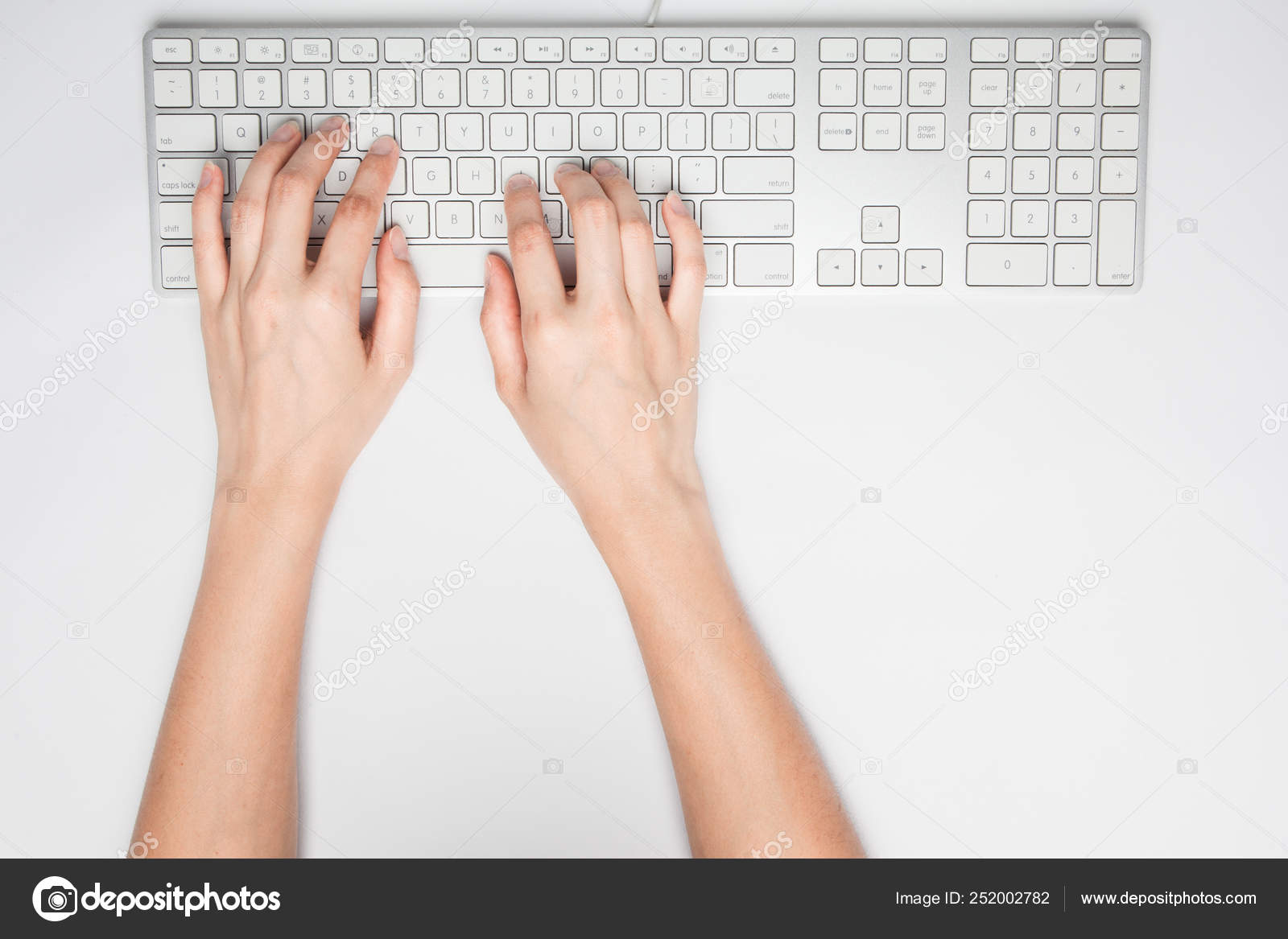 Hands working on the keyboard Stock Photo by ©aradaphotography 252002782