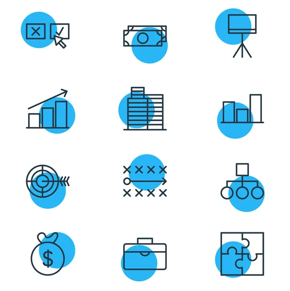 Vektorillustrationset Von Einfachen Situation Icons