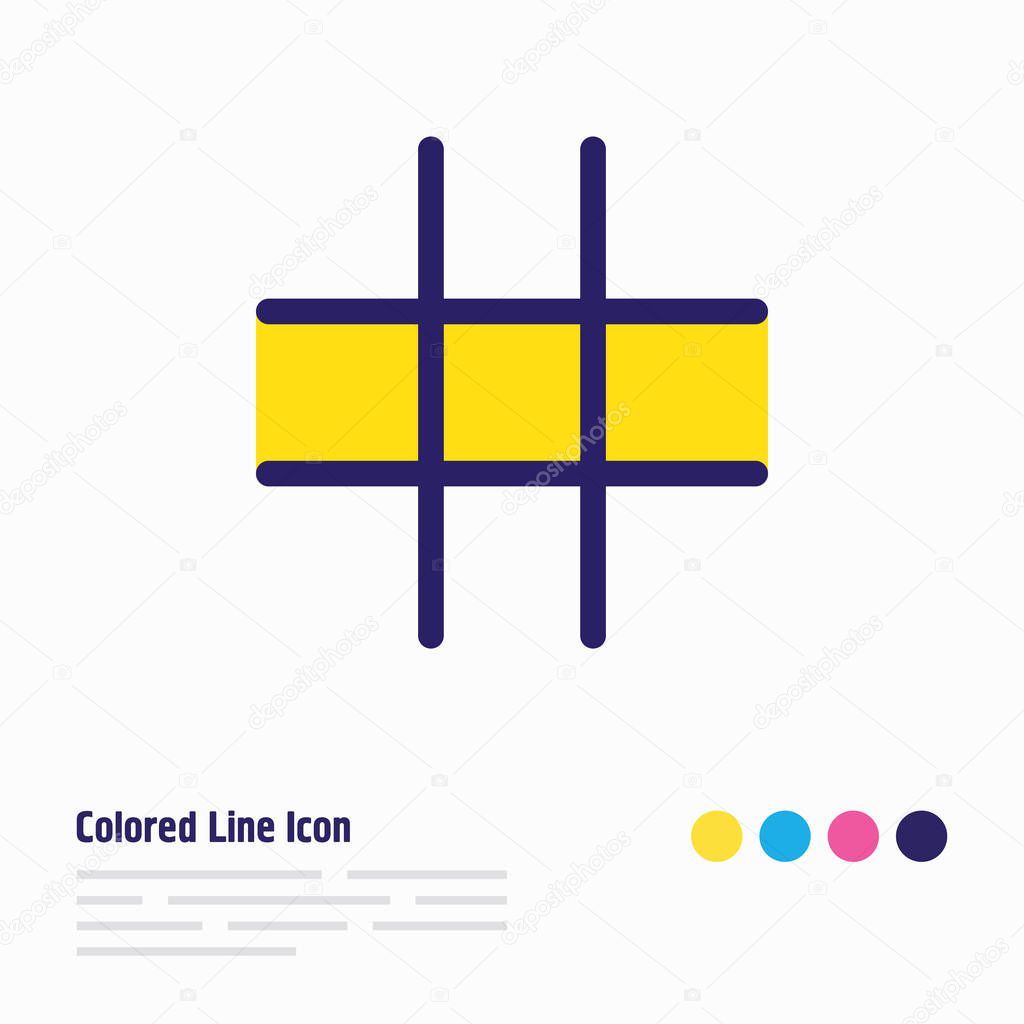 ilustraci n de la l nea de color icono de cuadr cula. Hermoso elemento de aplicaci n tambi n se ...