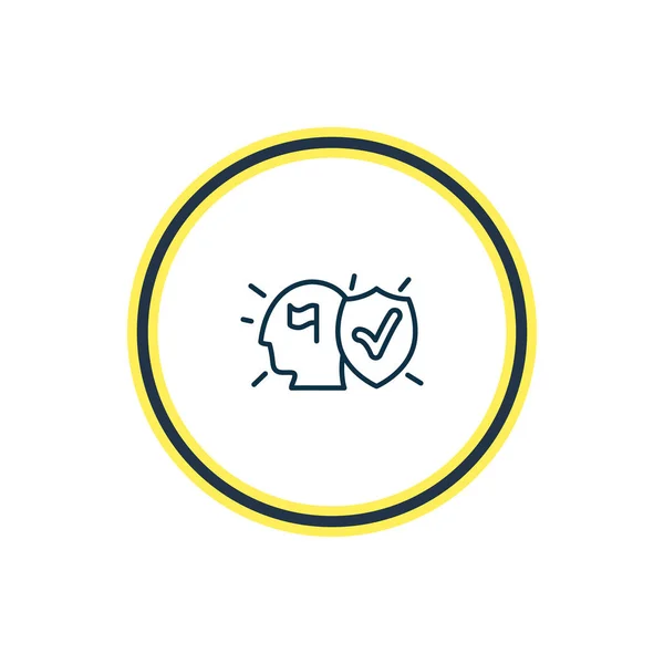 Vector illustration of commitment icon colored line. Beautiful emoticon ...