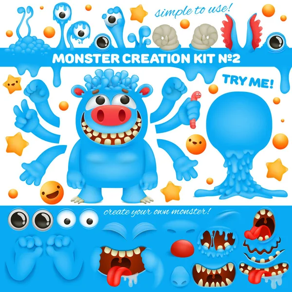 Monster creation kit Vector Art Stock Images | Depositphotos