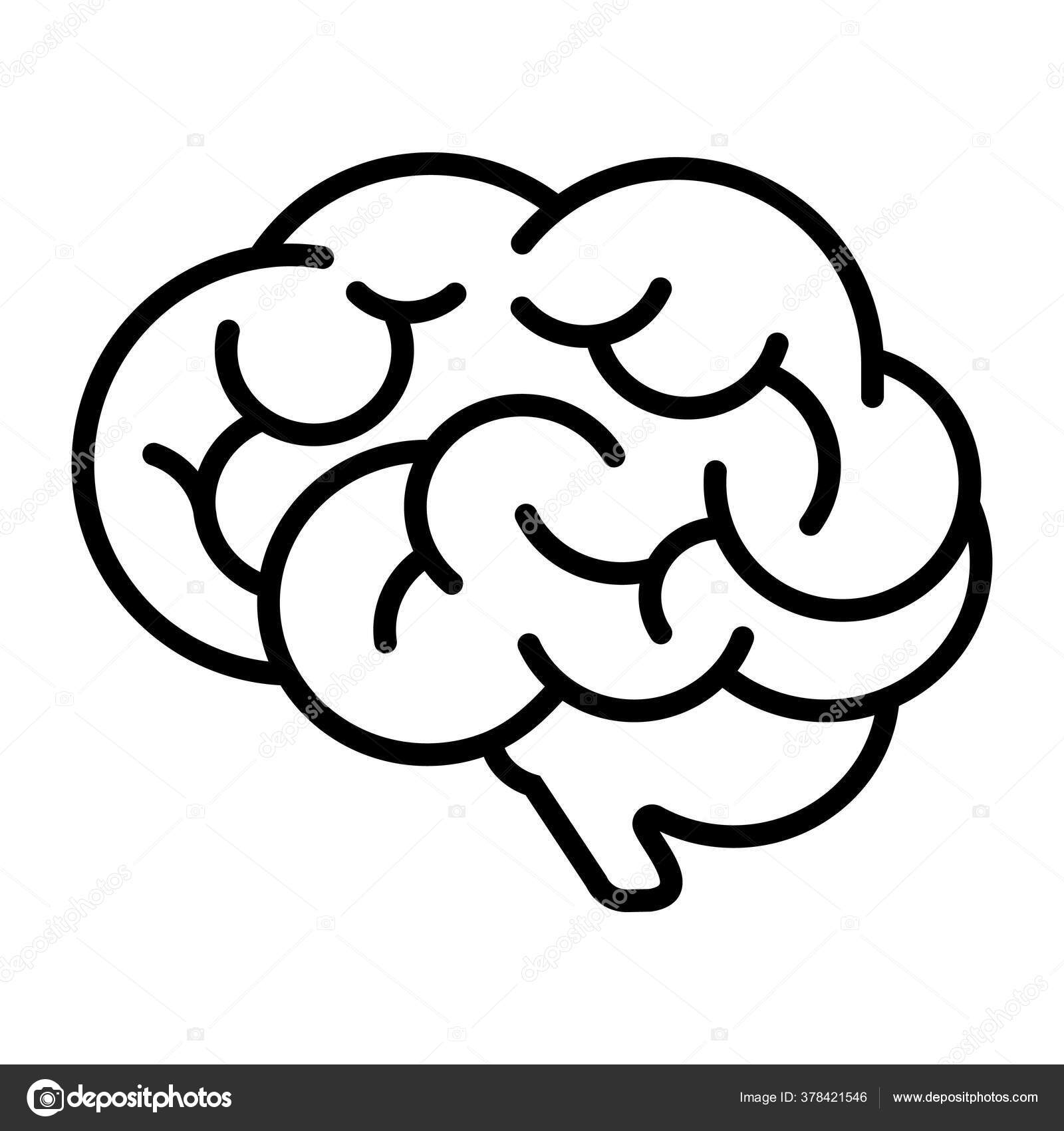 Intelligent Brain Clipart Vector
