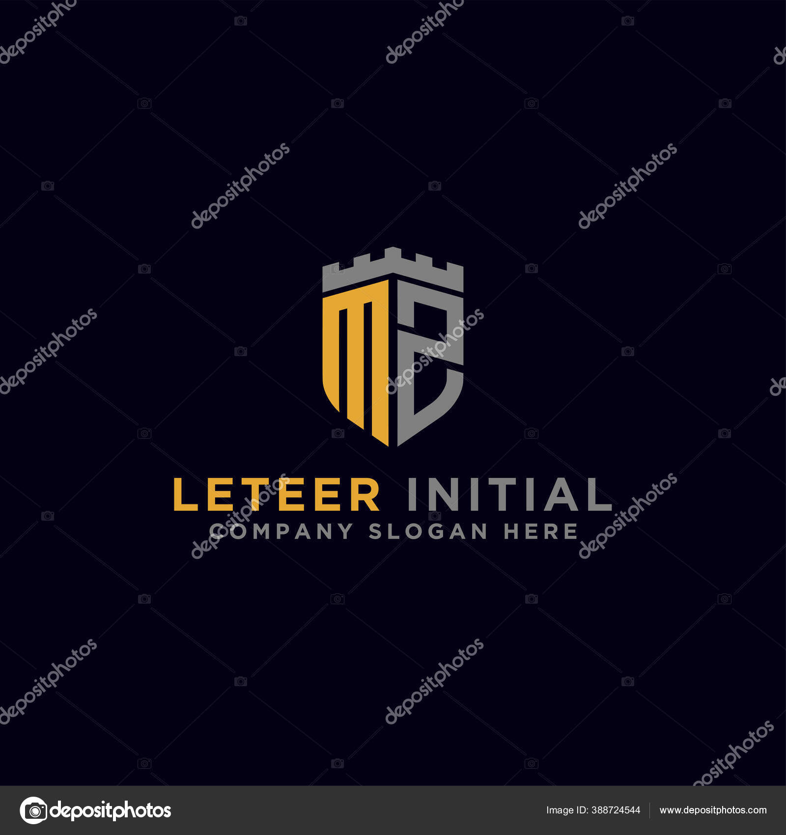 Letters Initial Monogram Icons Vector Inspiration Logo Design Vector ...