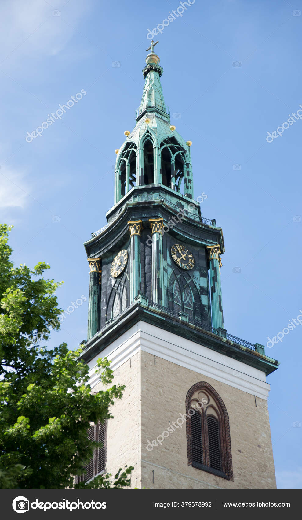 Close Look Tower Saint Mary Church – Stock Editorial Photo © nondevous ...