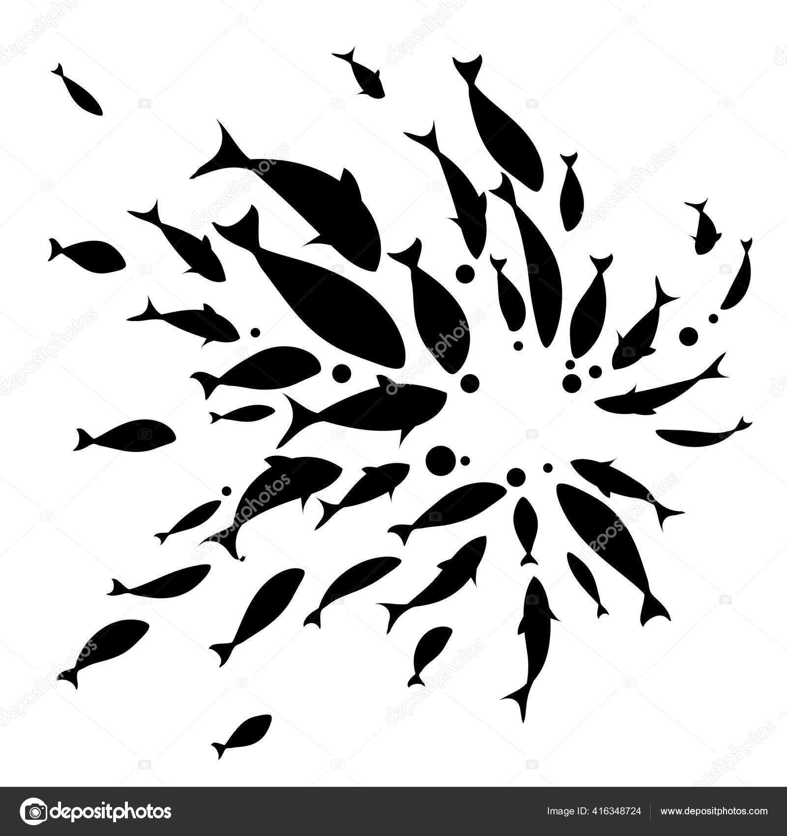 School Van Vissen Vector