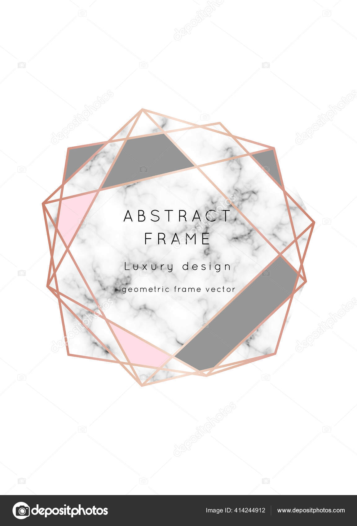 Marco Forma Geométrica Con Espacio Para Text Luxury Elegante Diseño ...