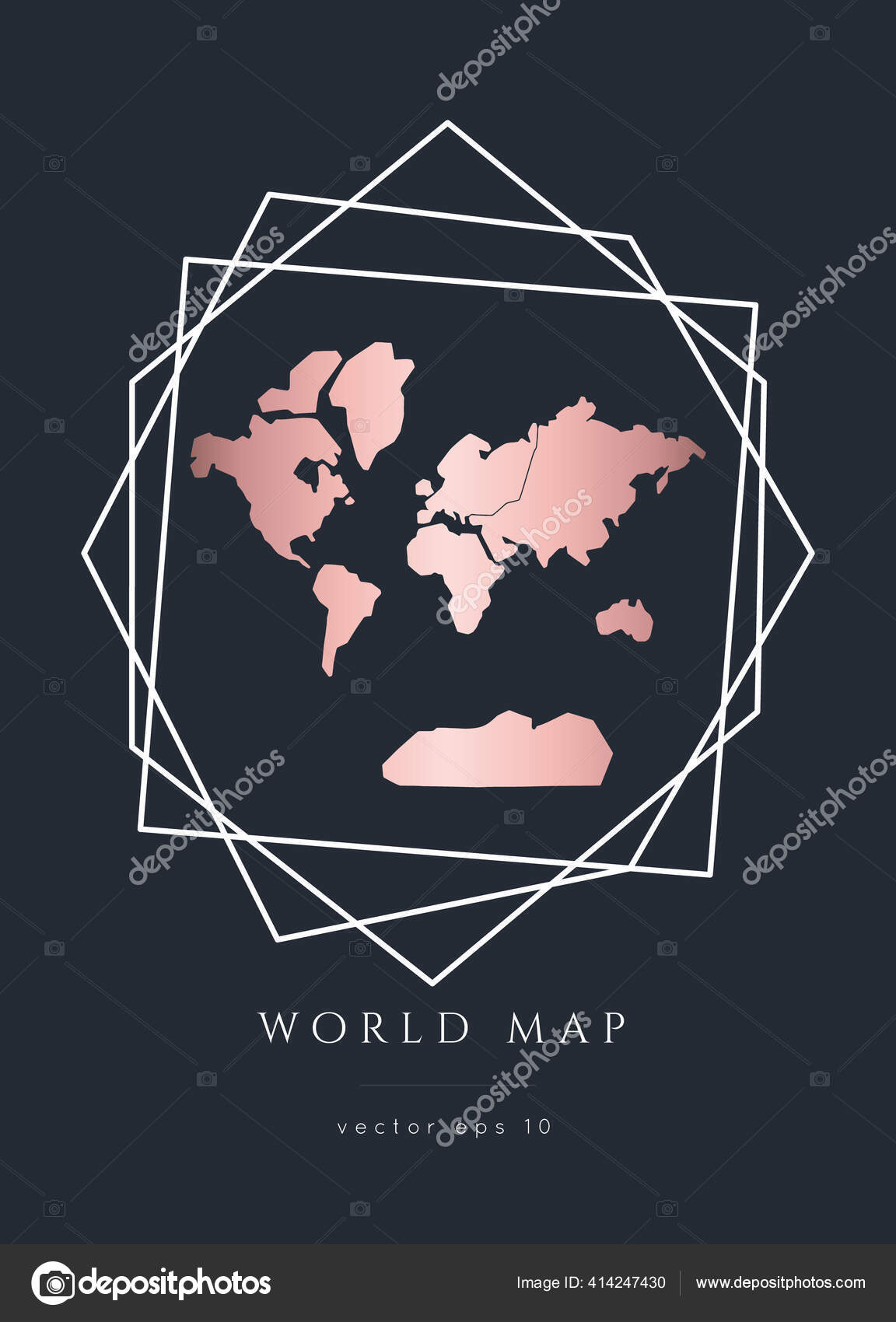 World Map Destination Wedding Vintage Pozvánka Overlay Moderní Luxusní ...
