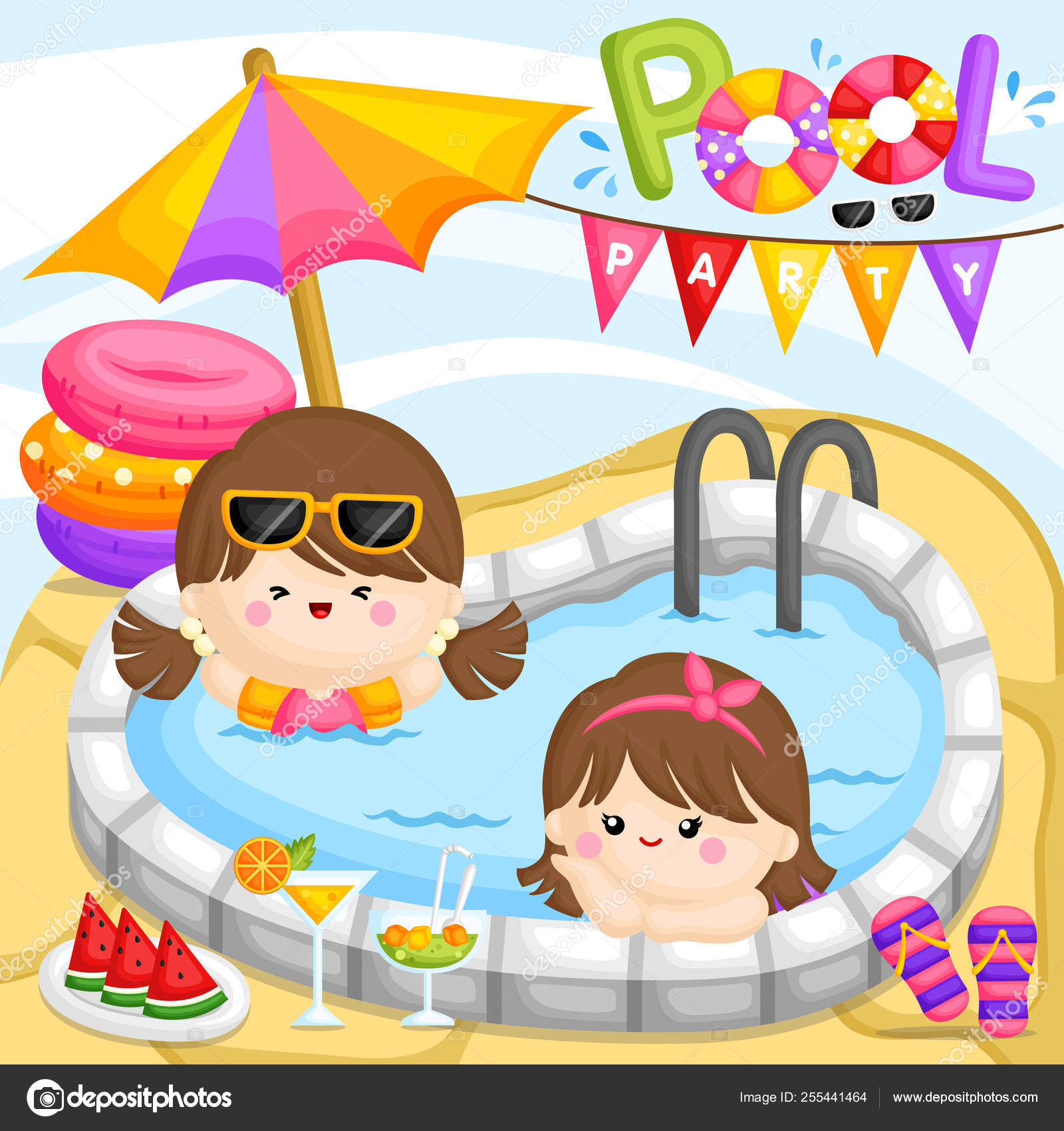 Clipart Party Pool
