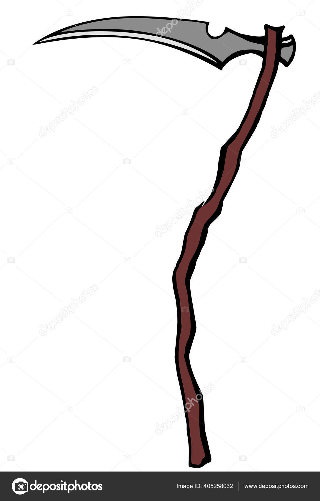 Ancient Scythe Long Blade Element Halloween — Stock Photo © Anastasiya ...