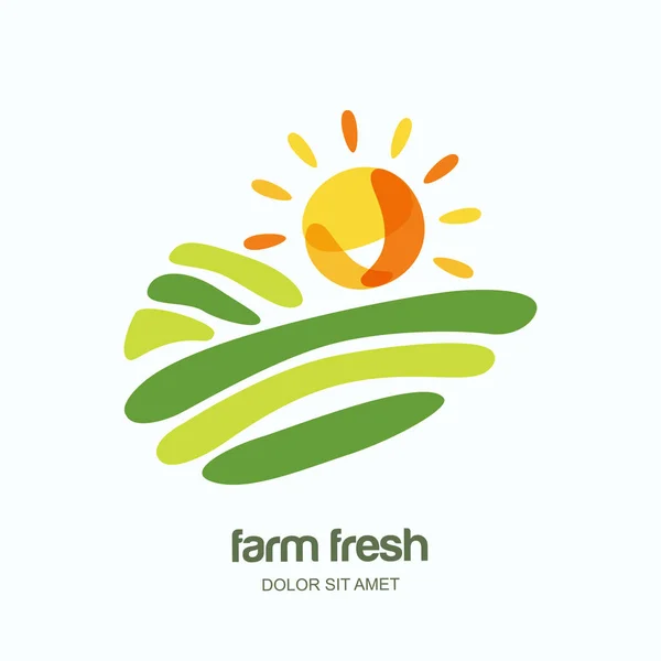 Farm and farming vector logo, label, emblem design. Isolated ...
