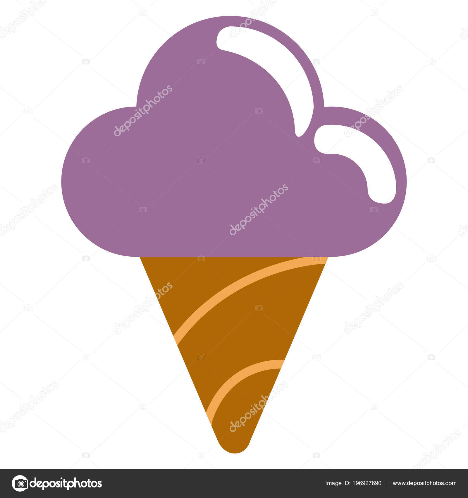 Icono de helado Vector de stock #196927690 de ©LAUDiseno