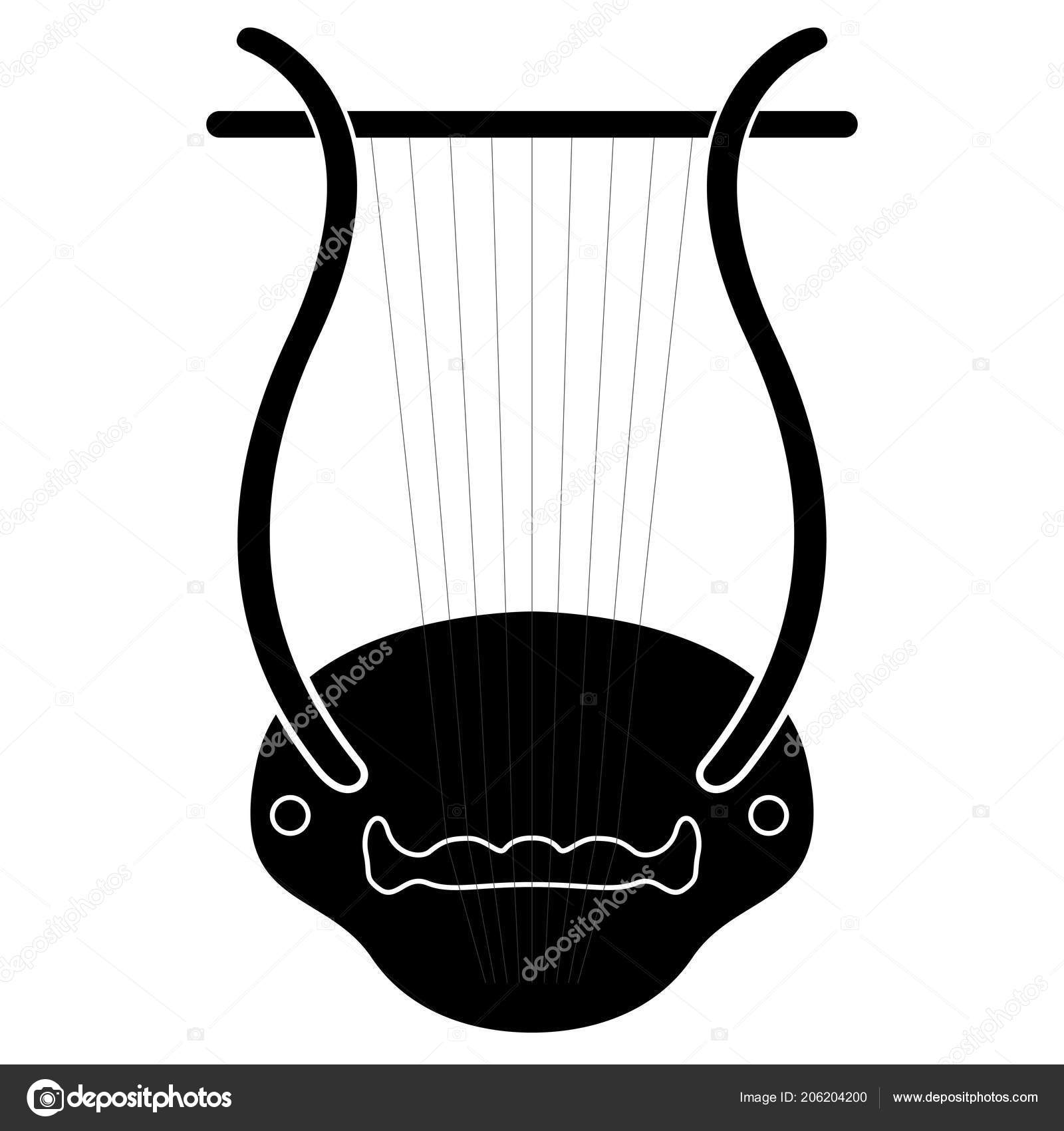 Isolated harp musical instrument icon — Stock Vector © LAUDiseno #206204200