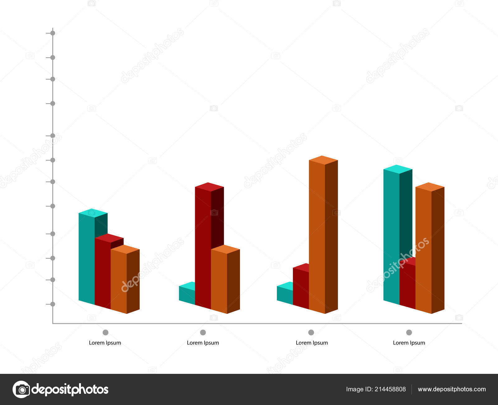 Isolated colored business graph Stock Vector Image by ©LAUDiseno #214458808