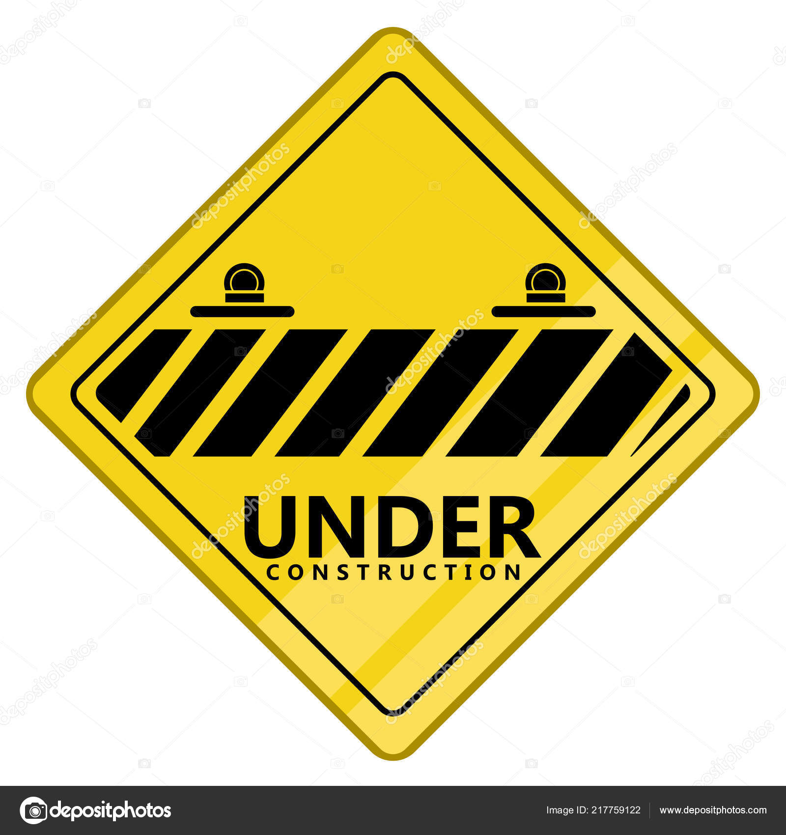 Under construction transit signal Stock Vector Image by ©LAUDiseno ...