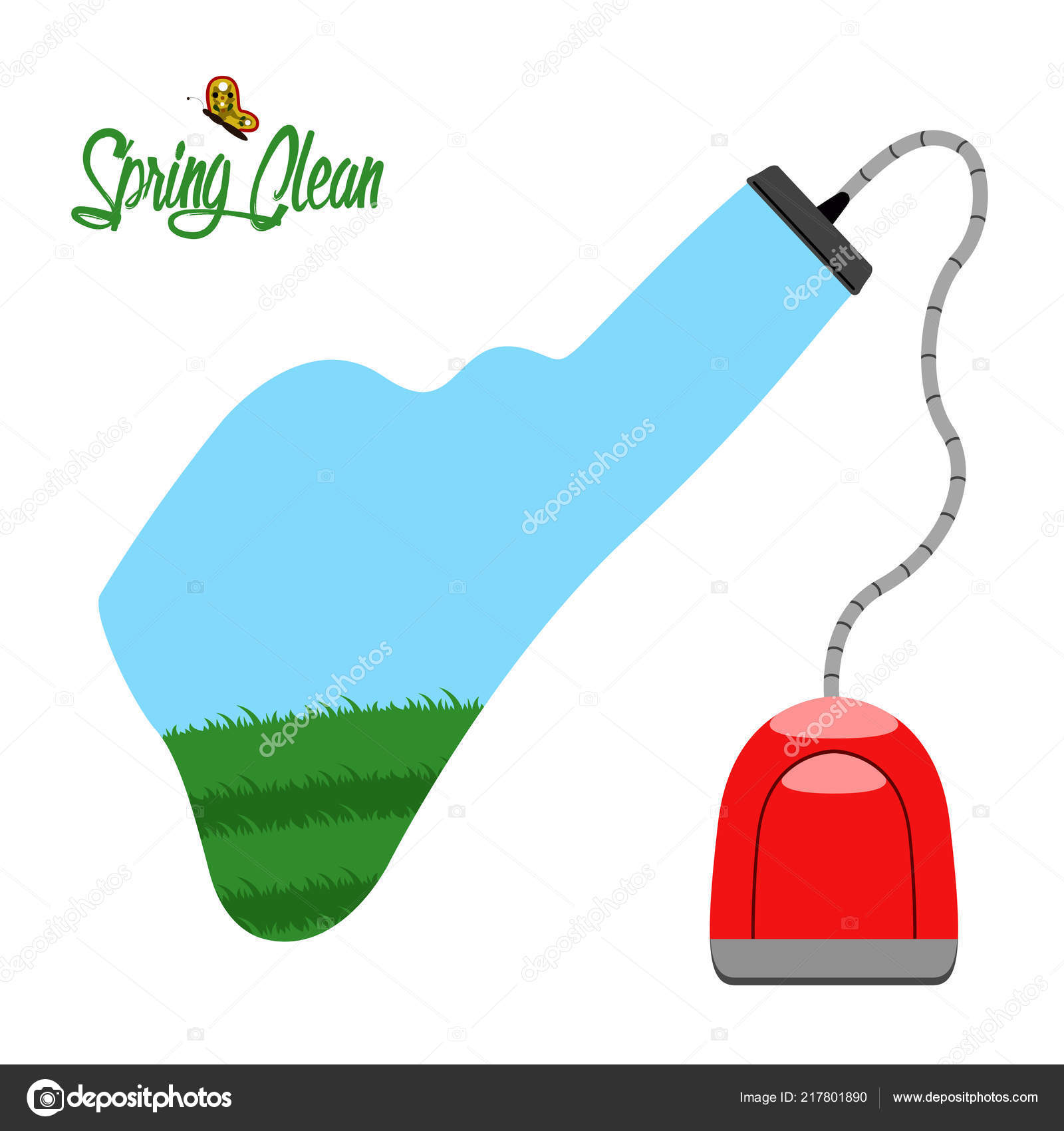 Spring clean concept image Stock Vector by ©LAUDiseno 217801890