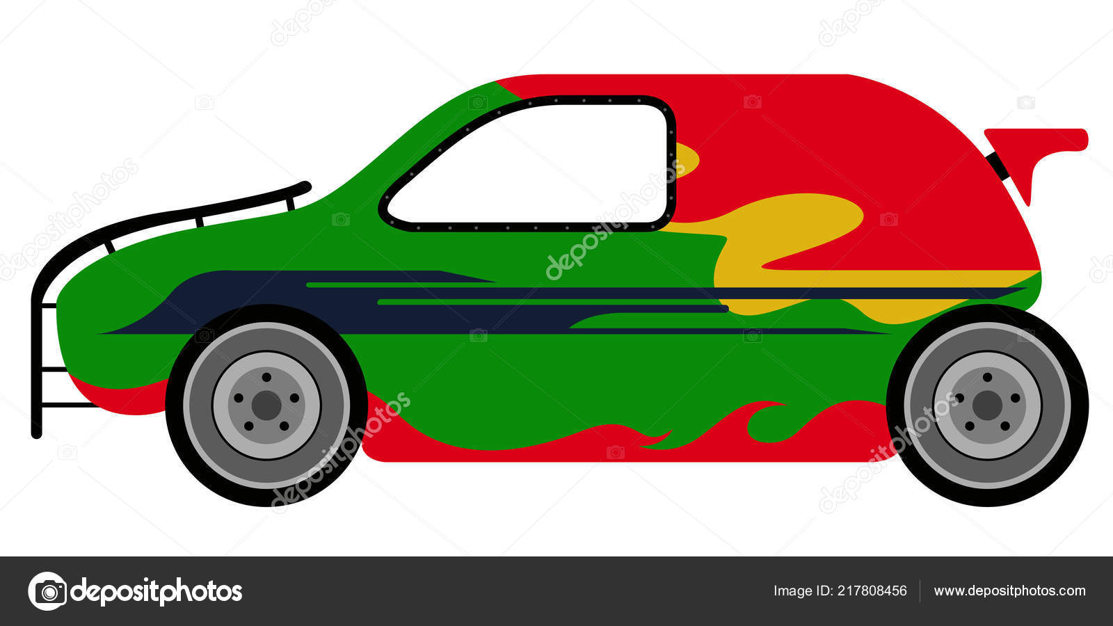 Side view of a derby car Stock Vector Image by ©LAUDiseno #217808456