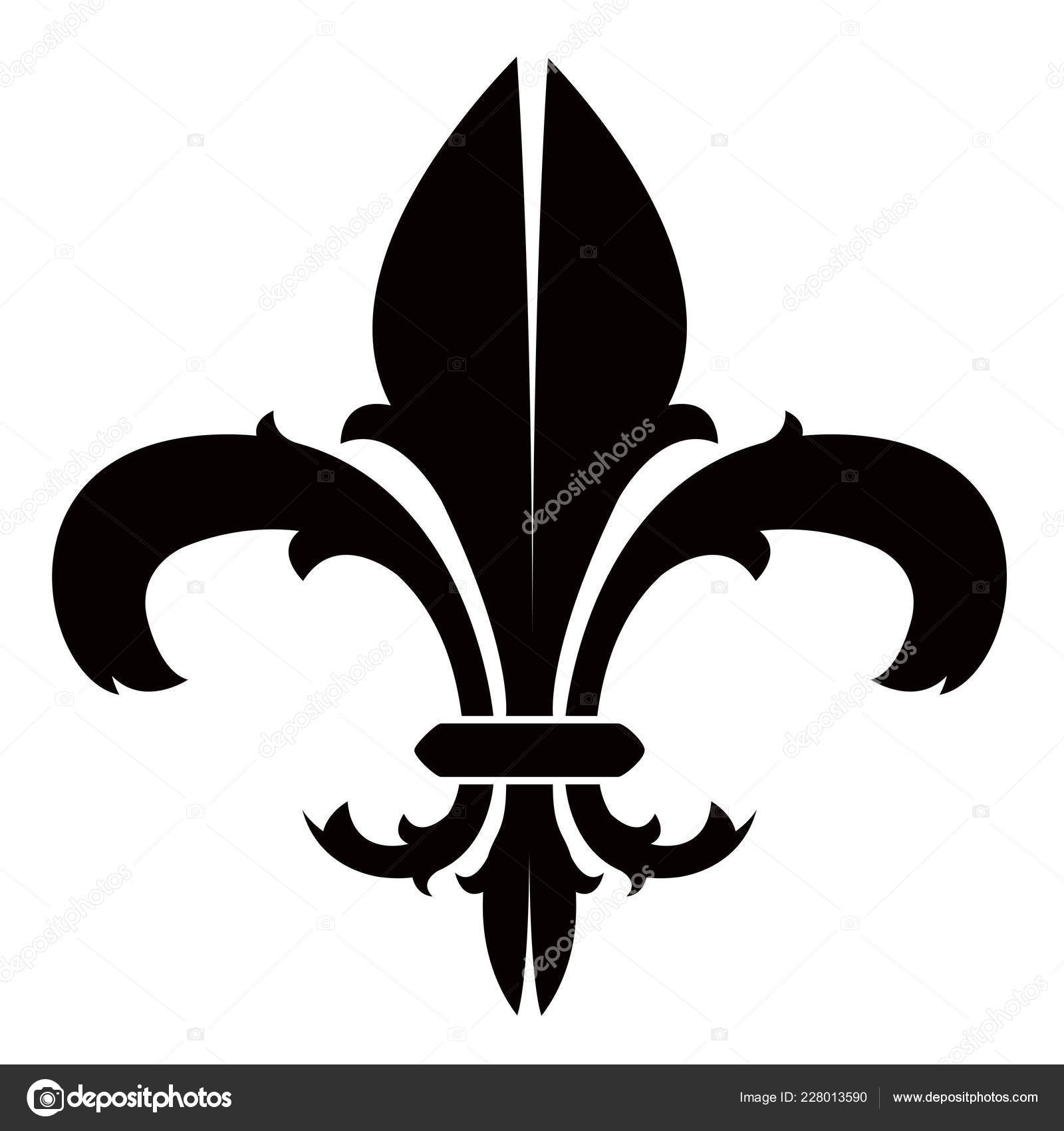 Flor de lys símbolo Vector de stock por ©LAUDiseno 228013590