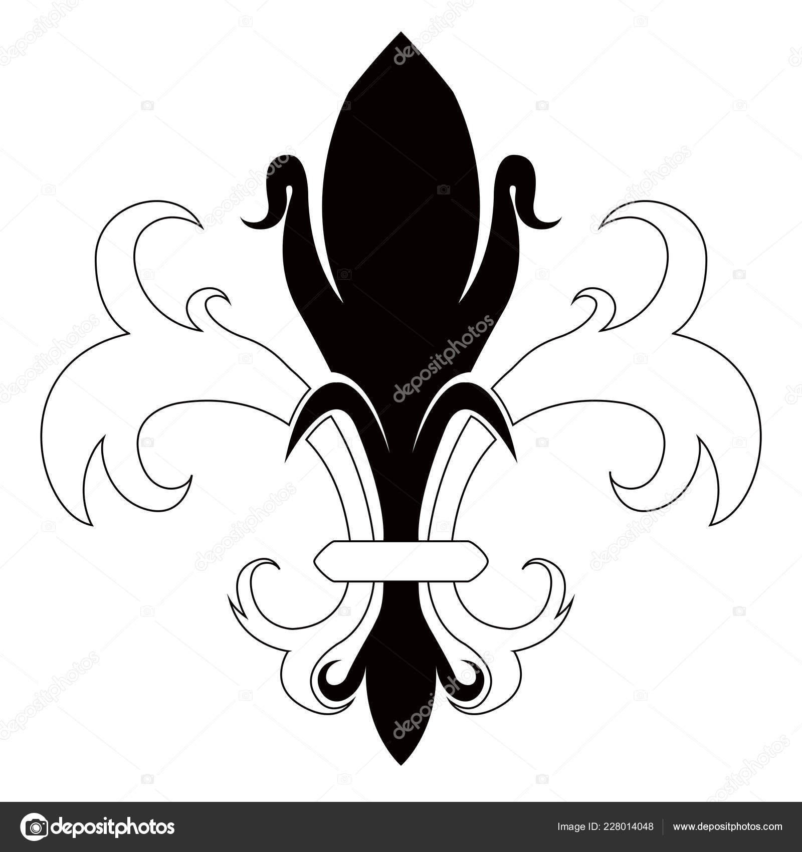 Fleur de lys symbol Stock Vector Image by ©LAUDiseno #228014048