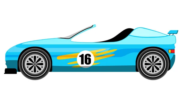 Blue Race Car Clip Art