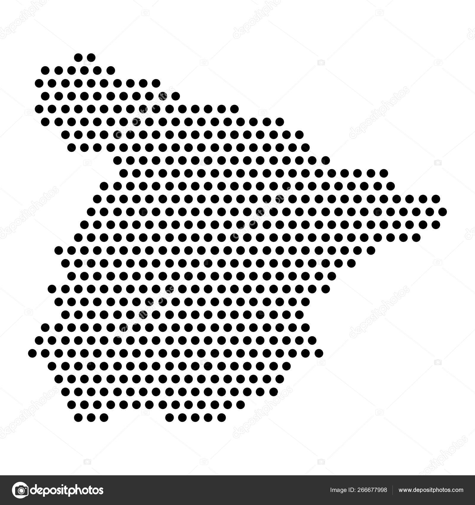 Isolated dotted political map of Spain Stock Vector by ©LAUDiseno 266677998