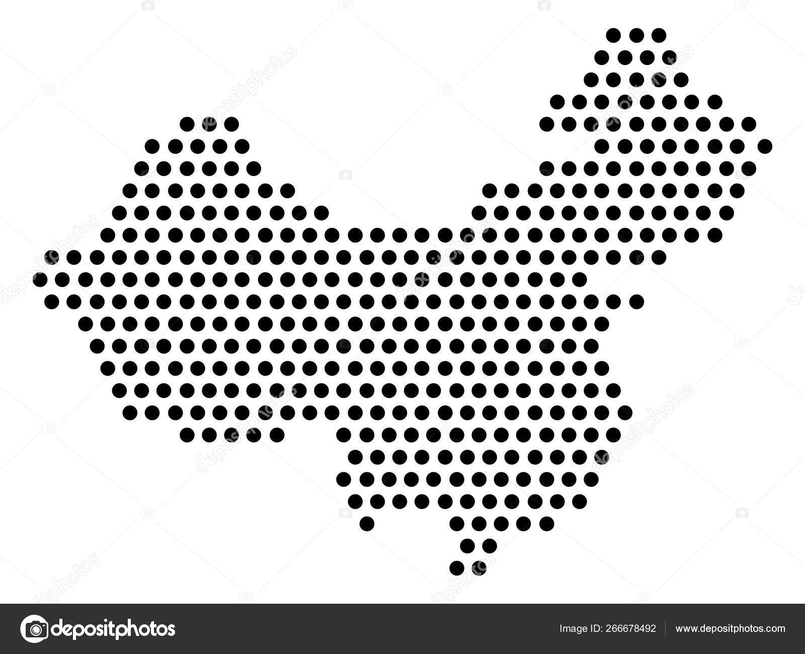 Isolated dotted political map of China Stock Vector Image by ©LAUDiseno ...