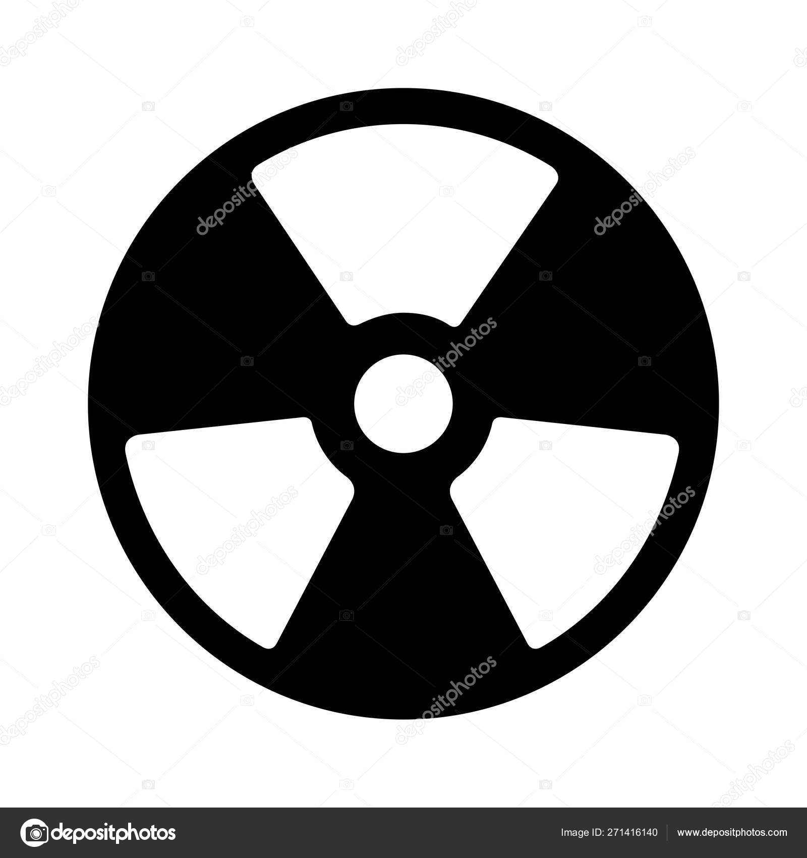 Isolated nuclear symbol on a white background Stock Vector Image by ...